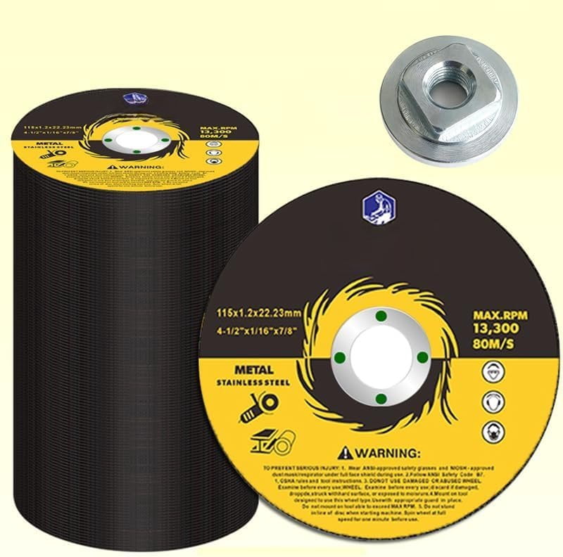 4 1/2" inch Metal Stainless Steel disc, 4.5" Angle Ultra-Thin Wheel ...