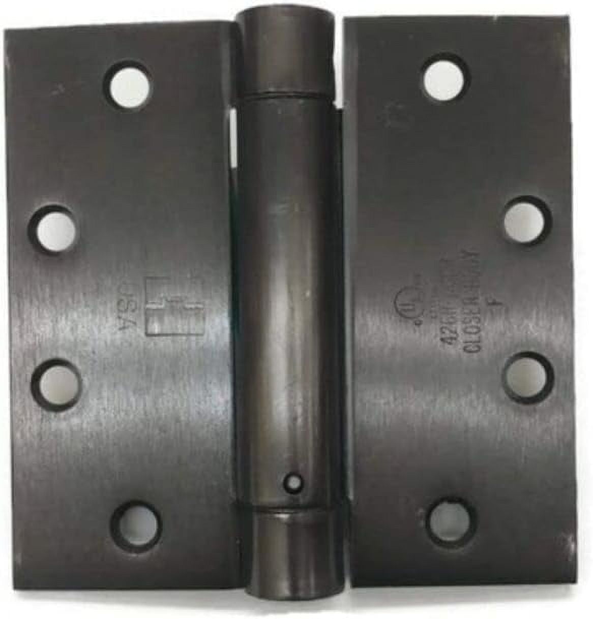 4-1/2" x 4-1/2" Full Mortise Single Acting Square Corner Spring Hinge 1 ...