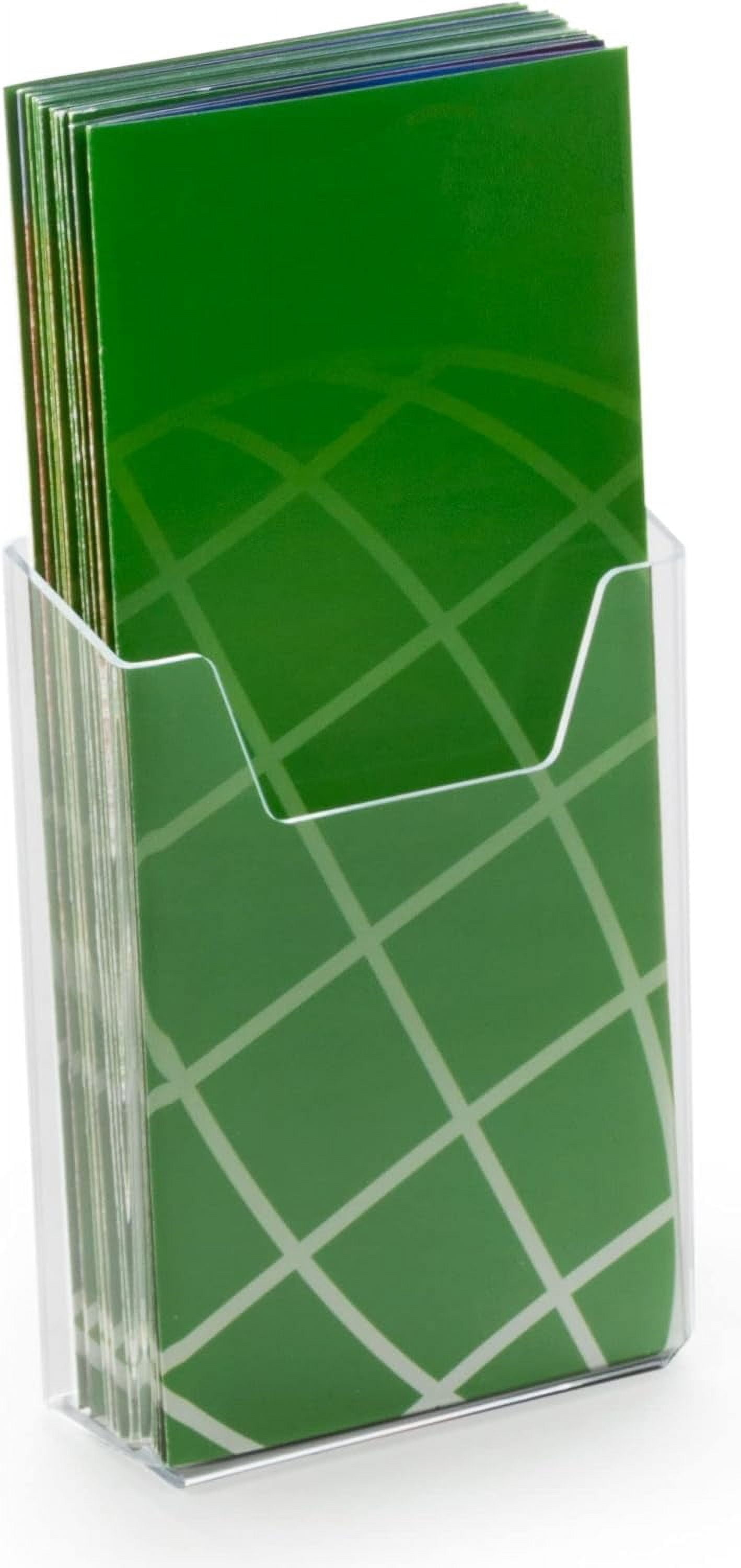 4-1/2 x 6 x 1-1/2 Inch Clear Acrylic Single Pocket Literature Rack ...