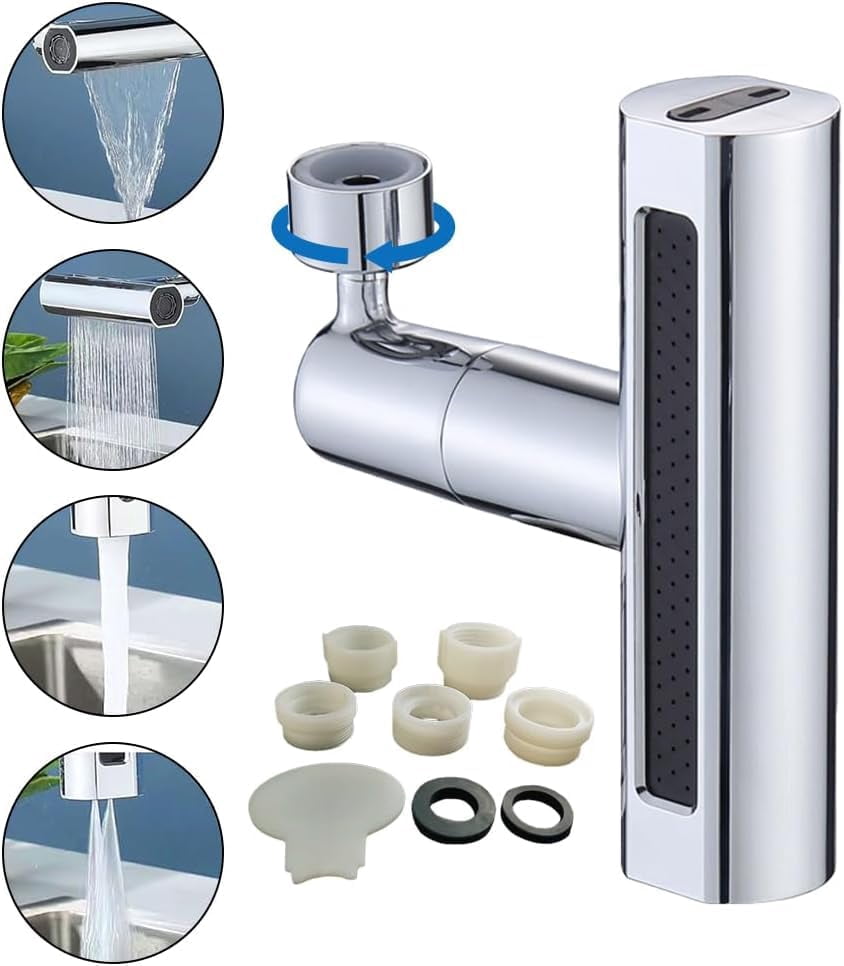 4 in 1 360 Rainfall Kitchen Sink Faucet Waterfall Kitchen Faucet Faucet ...