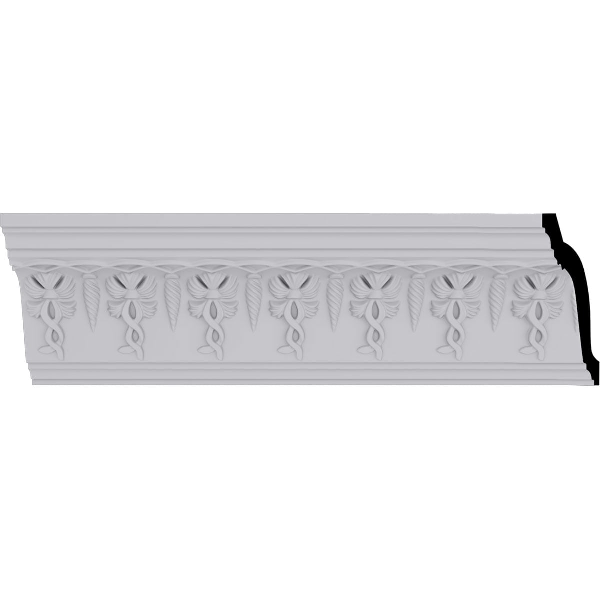 4 1/4"H x 2 3/4"P x 5"F x 94 1/2"L Scott Crown Moulding - Walmart.com