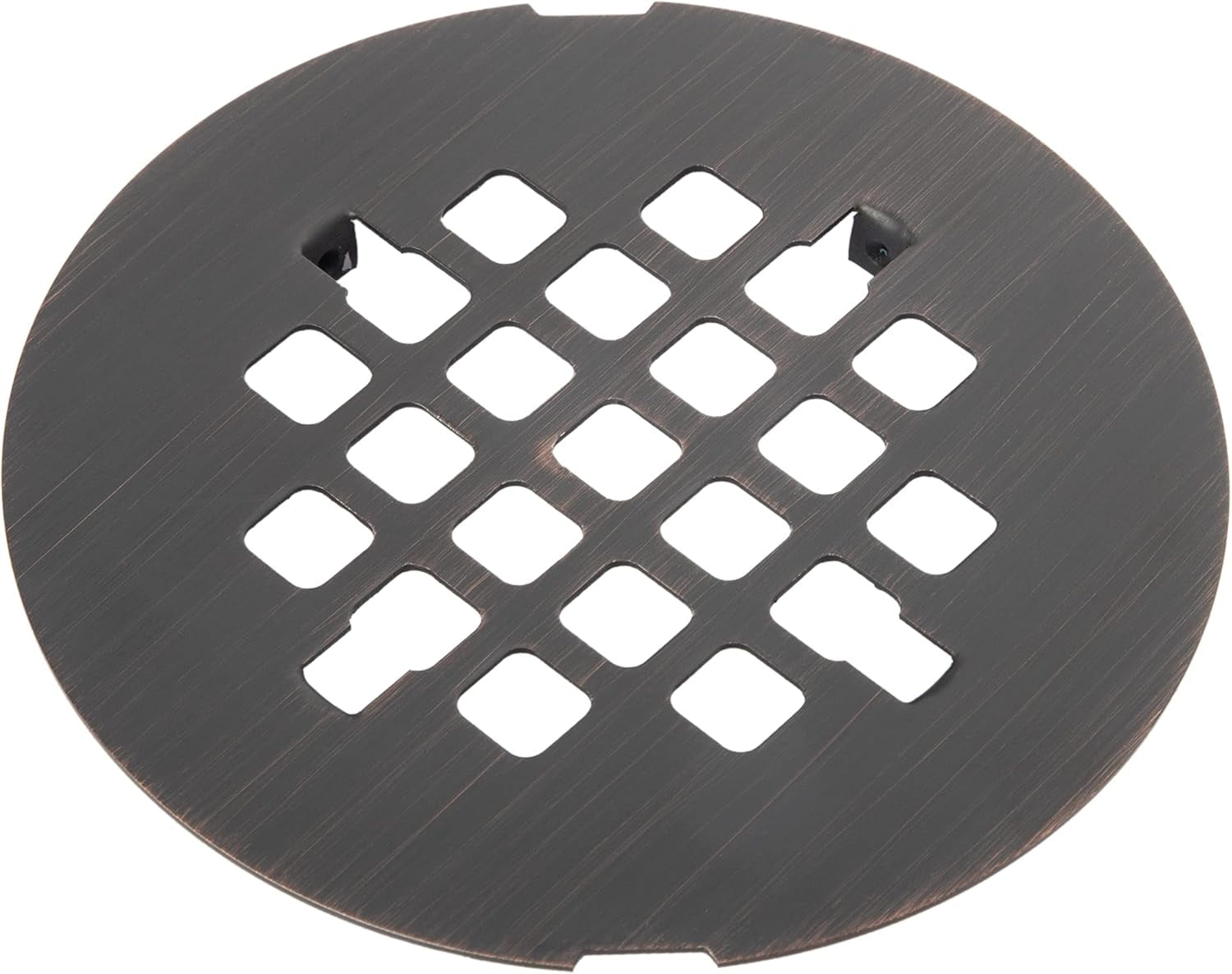 4-1/4" OD Snap-in Shower Drain Cover, Round Shower Drain Strainer Grid ...