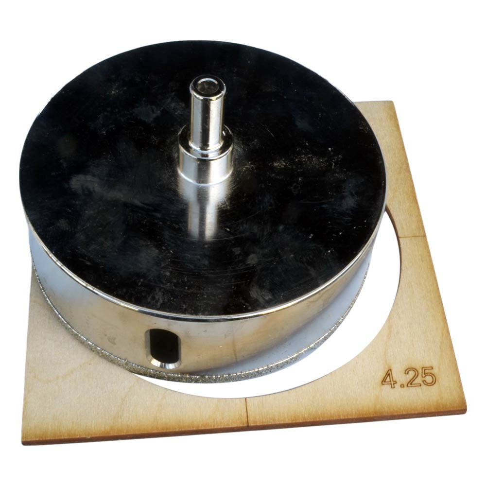 4 1/4 inch Hole Saw for Tile Hole Saw Guide Holds in Place Diverter ...