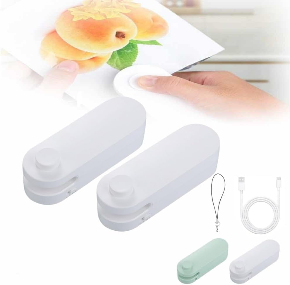 4 in 1 Bag Cutter and Sealer, 2024 Upgrade Bag Sealer Heat Seal ...