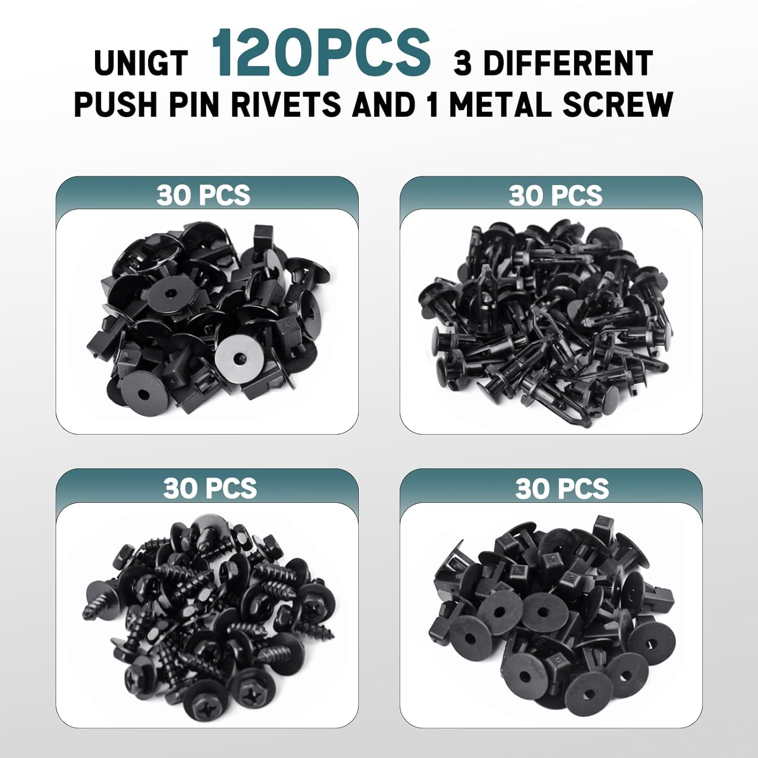 4 in 1 Body Bumper Screw Bolt 90159-60498 with 52161-16010 Fender Liner ...