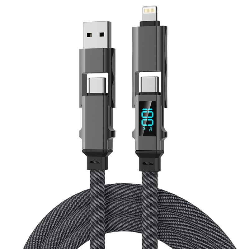 4 in 1 Charging Cable,4.92 ft Multi Charging Cable Charging Cords for ...