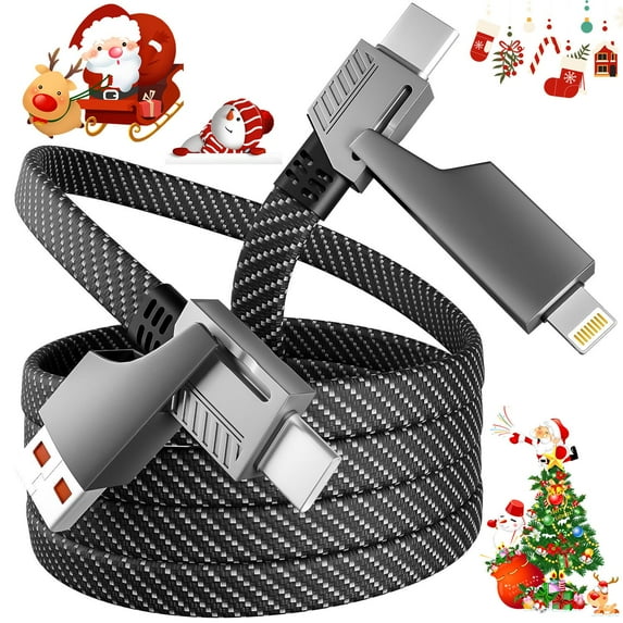 4 in 1 Charging Cable Fast Charging 65W, USB C Cable 4-in-1 USB Multi ...