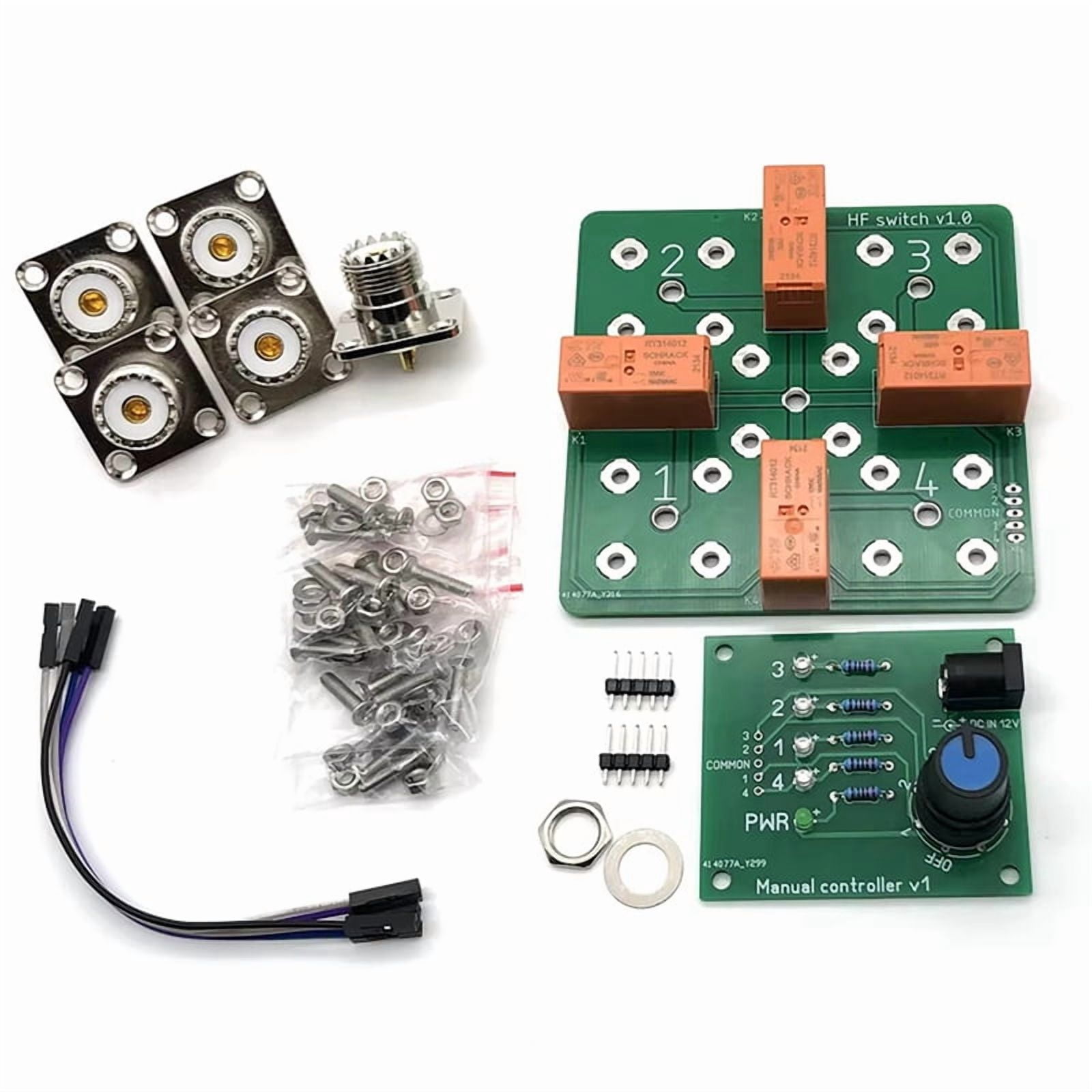 4:1 Coax Remote Antenna Switch SO-239 with Manual Controller High Power ...