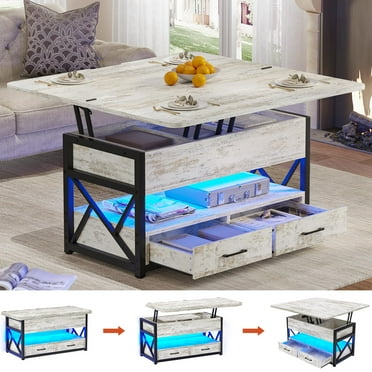 Lift Top Coffee Table, HAIOOU 42" 3 in 1 Multi-Function Coffee Table ...