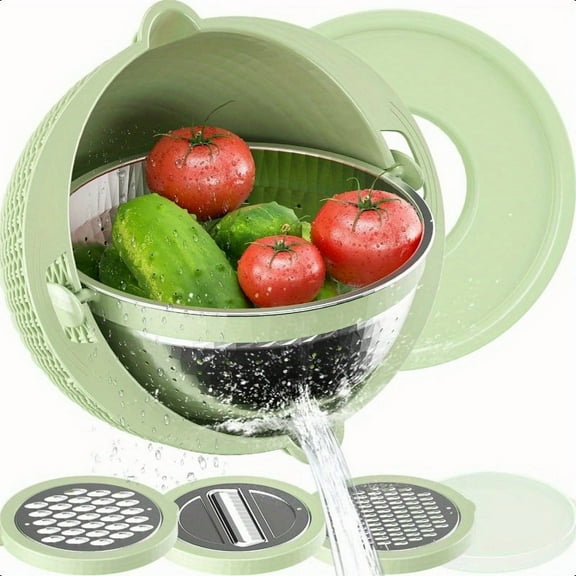 Joseph Joseph Spindola in-sink Plastic Salad Spinning Colander ...