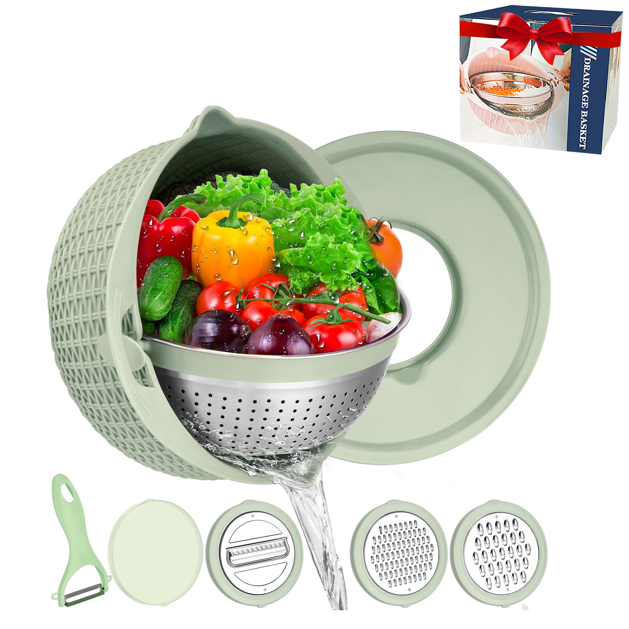 Joseph Joseph Square Colander Stack-able with Easy-Pour Corners and ...