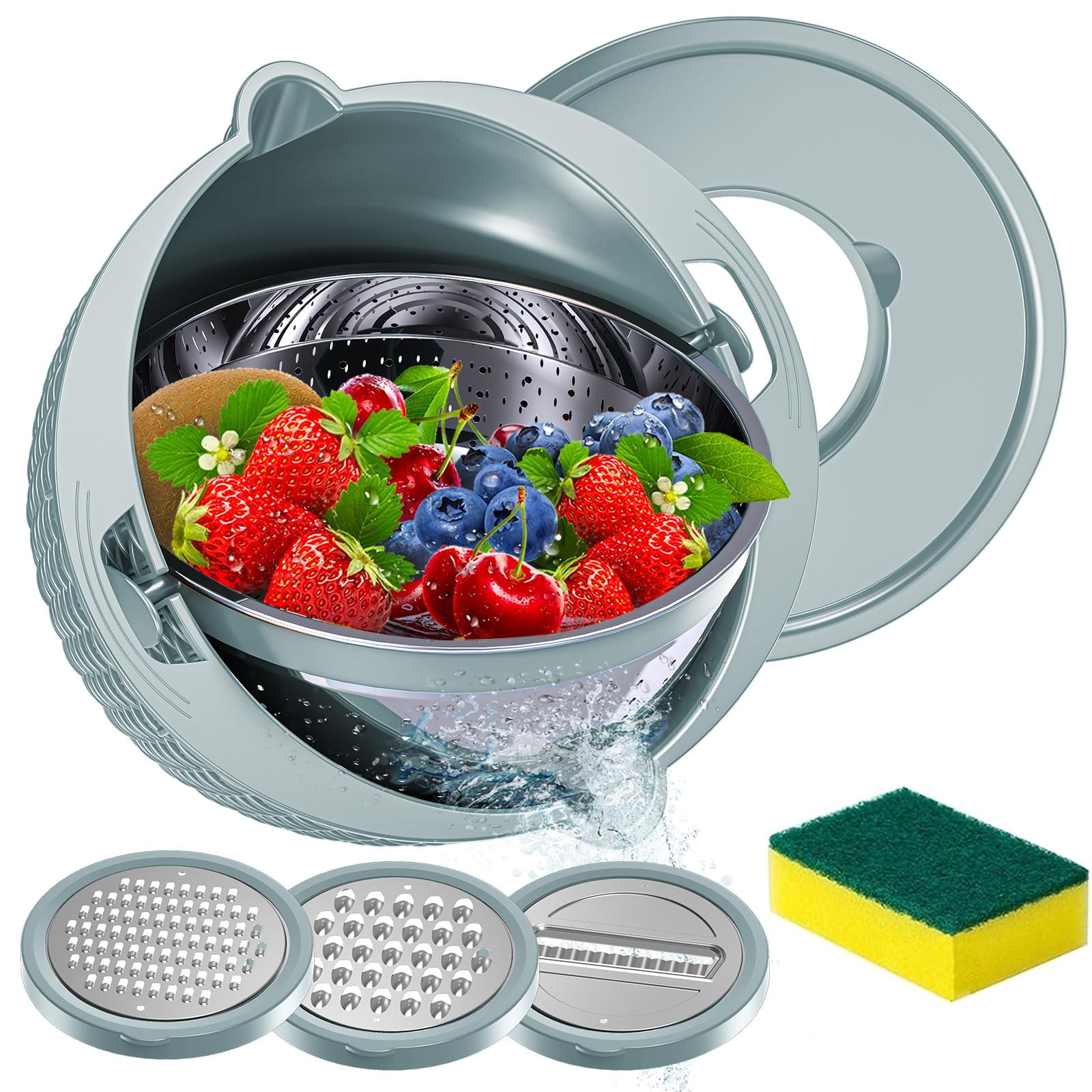 4-1 Colander with Mixing Bowl Set, 2024 New Food Strainers and ...