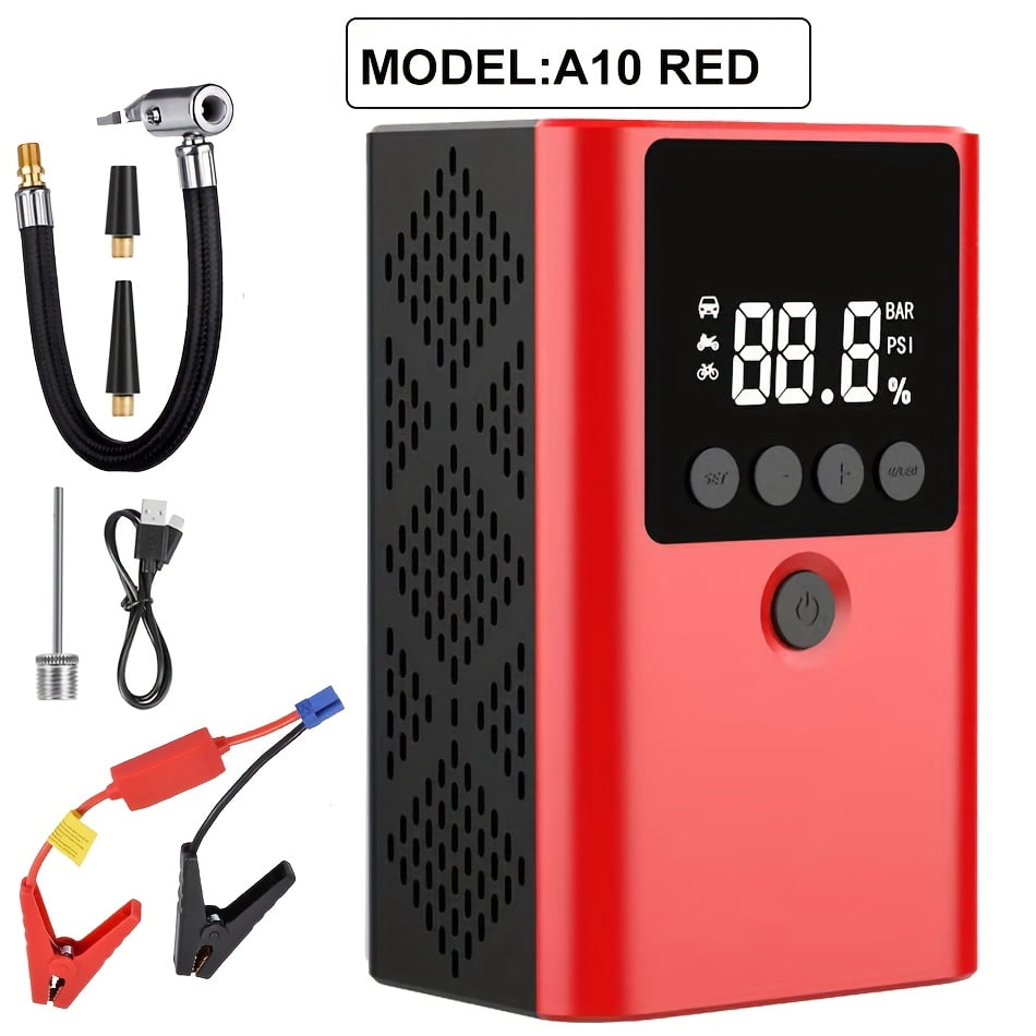 4 IN 1 Compact Vehicle Jump Starter Featuring , Battery Charger for Gas ...