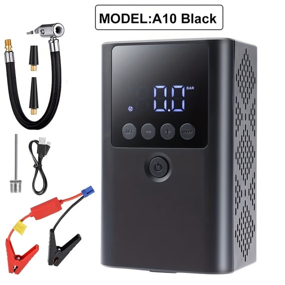 4 IN 1 Compact Vehicle Jump Starter Featuring , Battery Charger for Gas ...