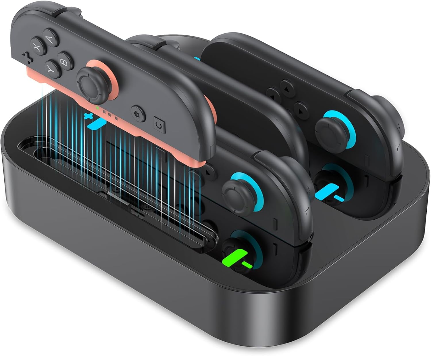 4 in 1 Controller Charging Dock for Switch 2 Joy Con,2.5H Fast Charging ...