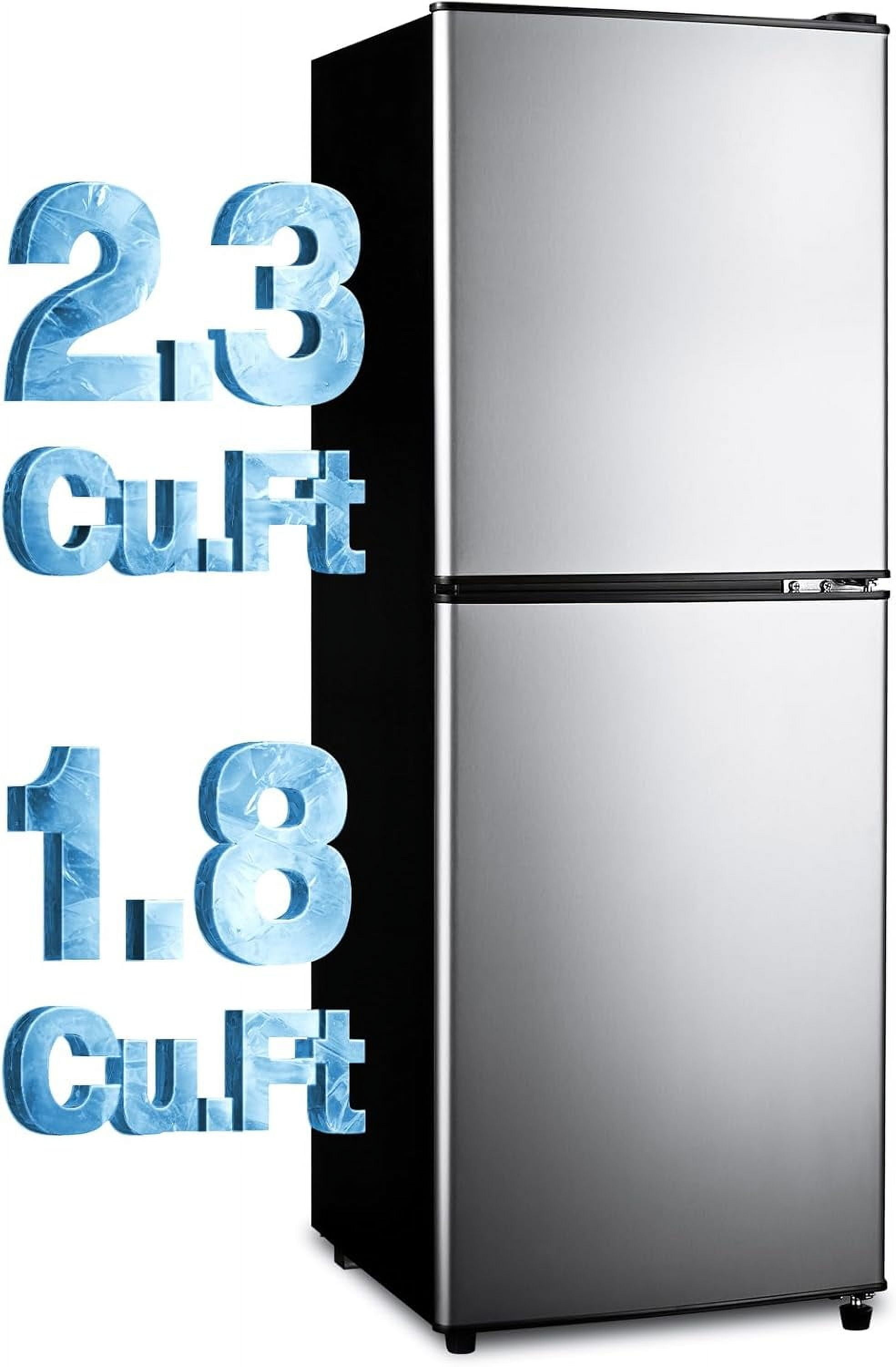 4.1 Cu.Ft Mini Fridge with Bottom Freezer, 2 Door Small Refrigerator ...
