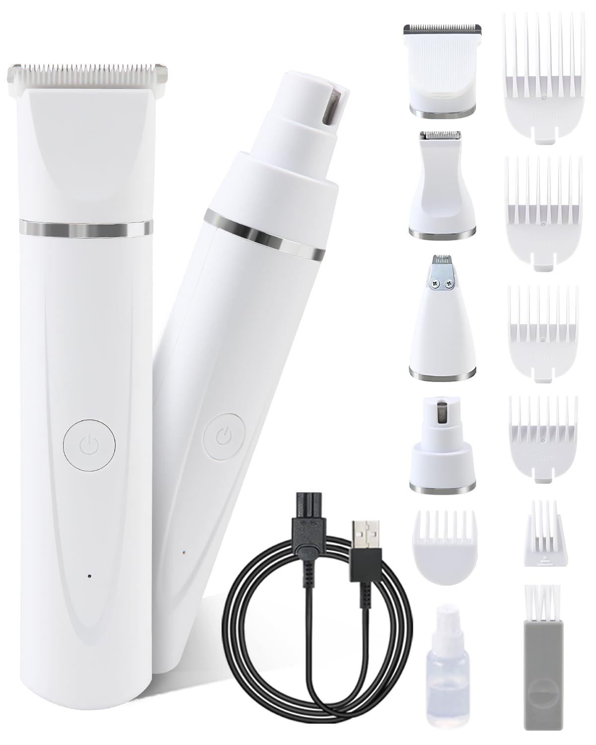 4 in 1 Dog Grooming Kit - Dog Clippers, Rechargeable, Low Noise - Multi ...