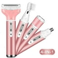 4 in 1 Electric Razor for Women Cordless Hair Removal Ladies Shaver ...