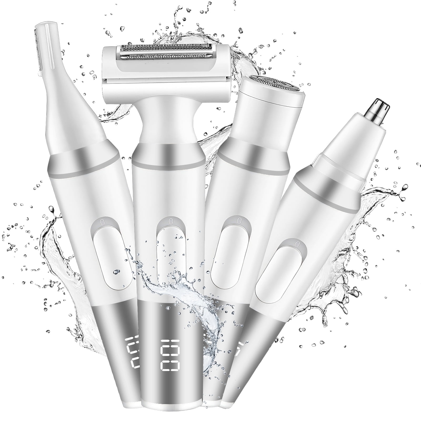 Electric Razors for Women, 4 in 1 Electric Shaver for Women, Bikini ...