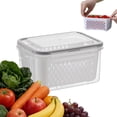 4 in 1 Food Storage Container, Household Transparent Plastic Food ...