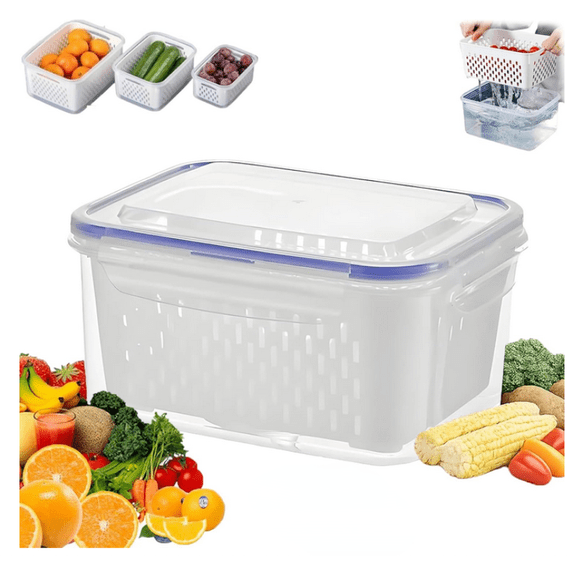4 in 1 Food Storage Container,Household Transparent Plastic Food ...