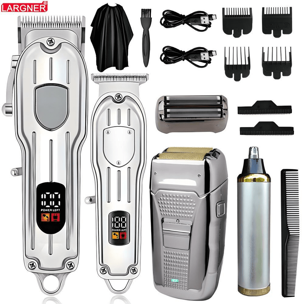 4 IN 1 Hair Clippers Professional Cordless for Men, Beard Trimmer Hair ...