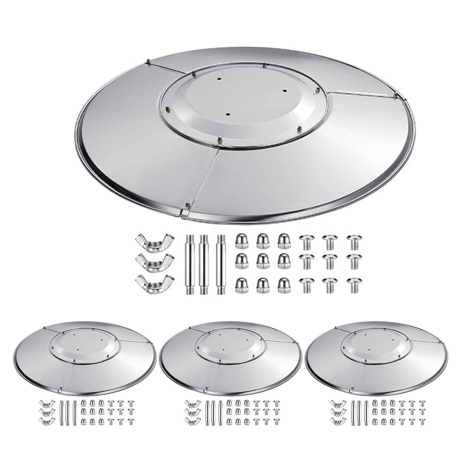 4+1 Heat Radiation Canopies For Outdoor Heater Stainless Steel ...