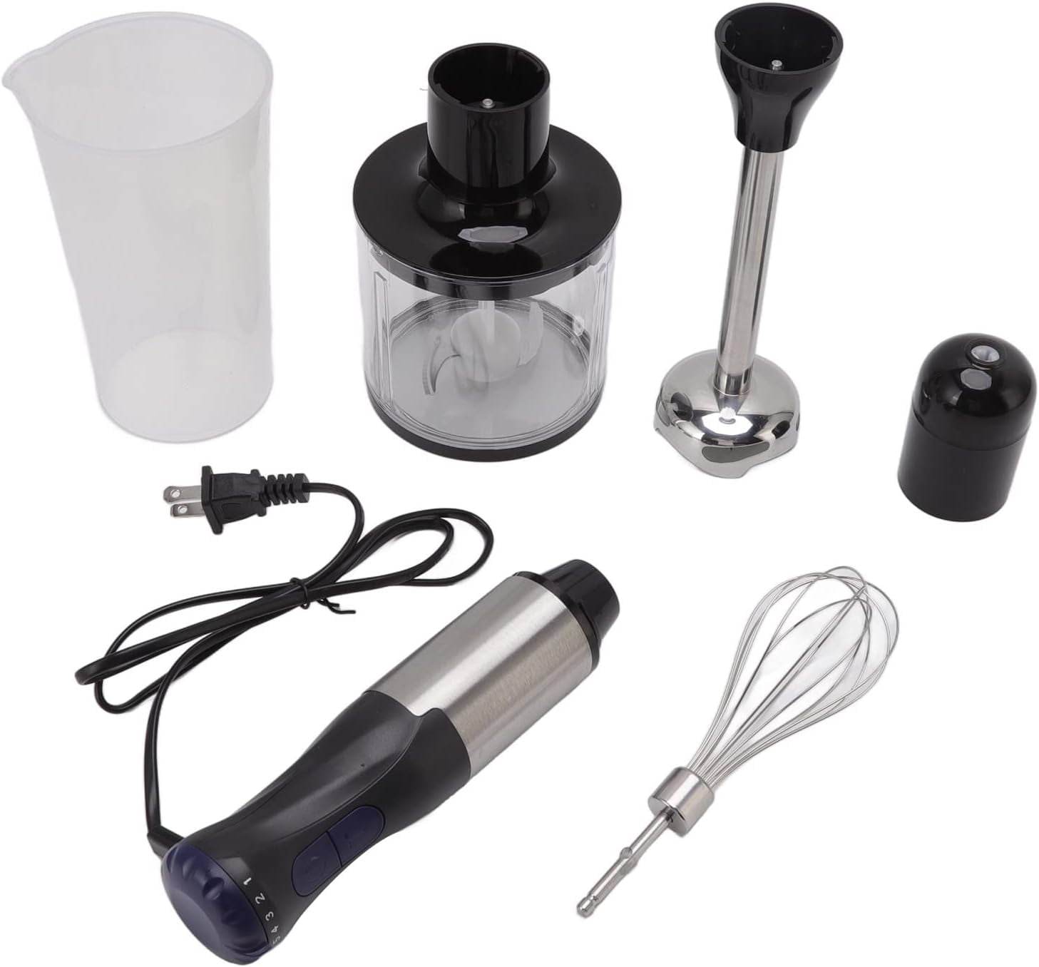 4 In 1 Immersion Blender, Electric Chopper with Meat Grinder and Veggie ...