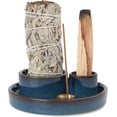 4 in 1 Incense Holder, Ceramic Incense Stick and Palo Santo Holder,Sage ...