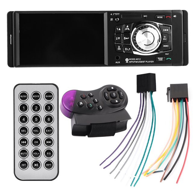 4.1 Inch Bluetooth Car MP5 Player Video FM Radio USB AUX Steering Wheel ...