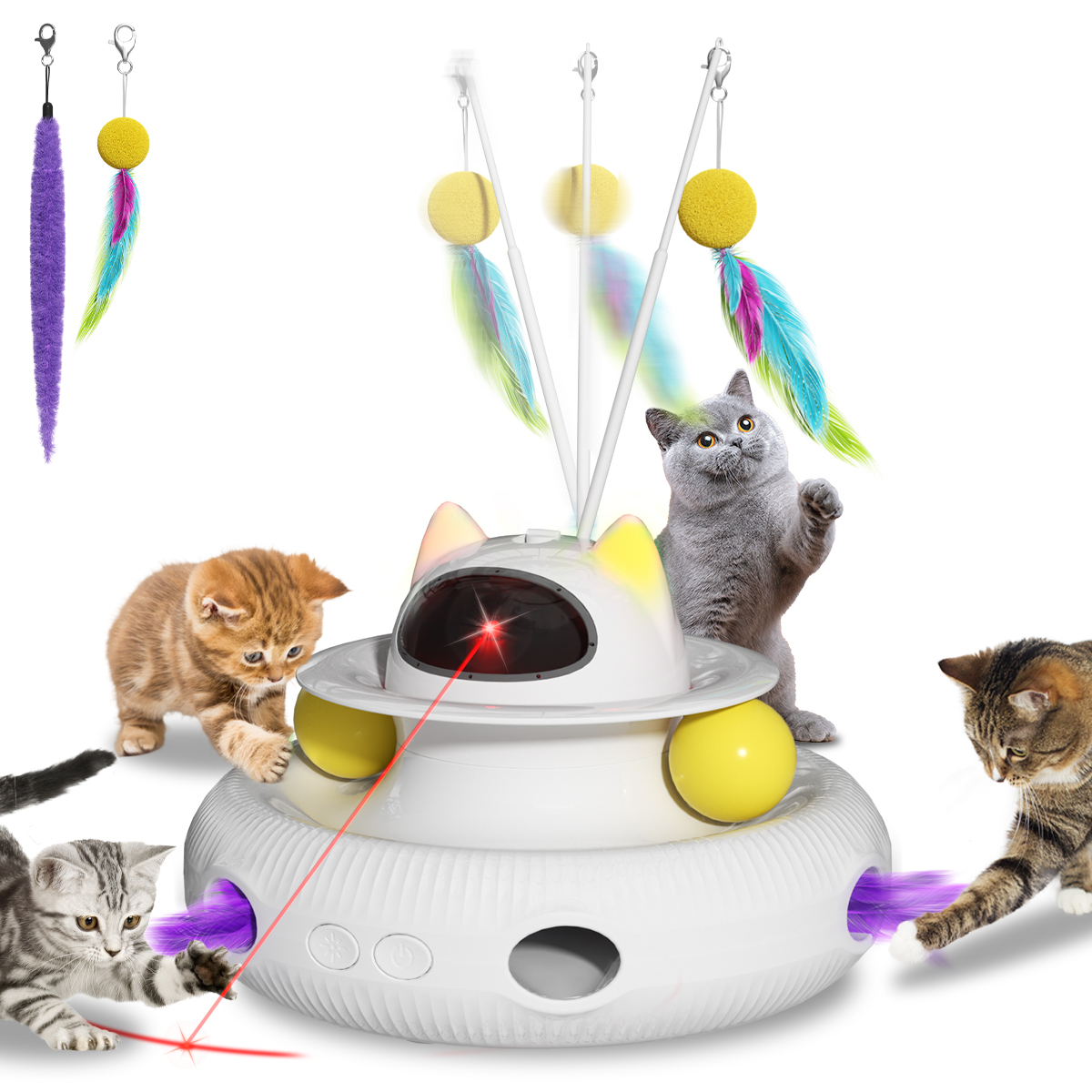 Catit Design Senses Elevated Speed Play Circuit Cat Toy - Walmart.com