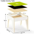 4 in 1 Kids Construction Play Table Compatiable with Large & Small ...