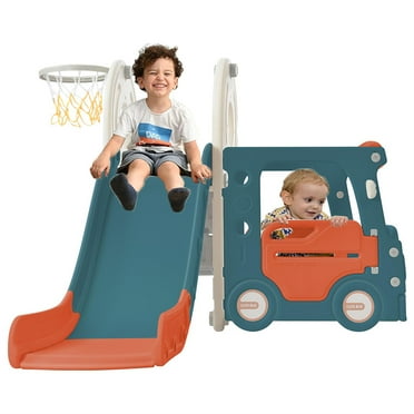 XJD 8-in-1 Toddler Slide with Climber, Kids Slide for Toddlers Age 1 ...