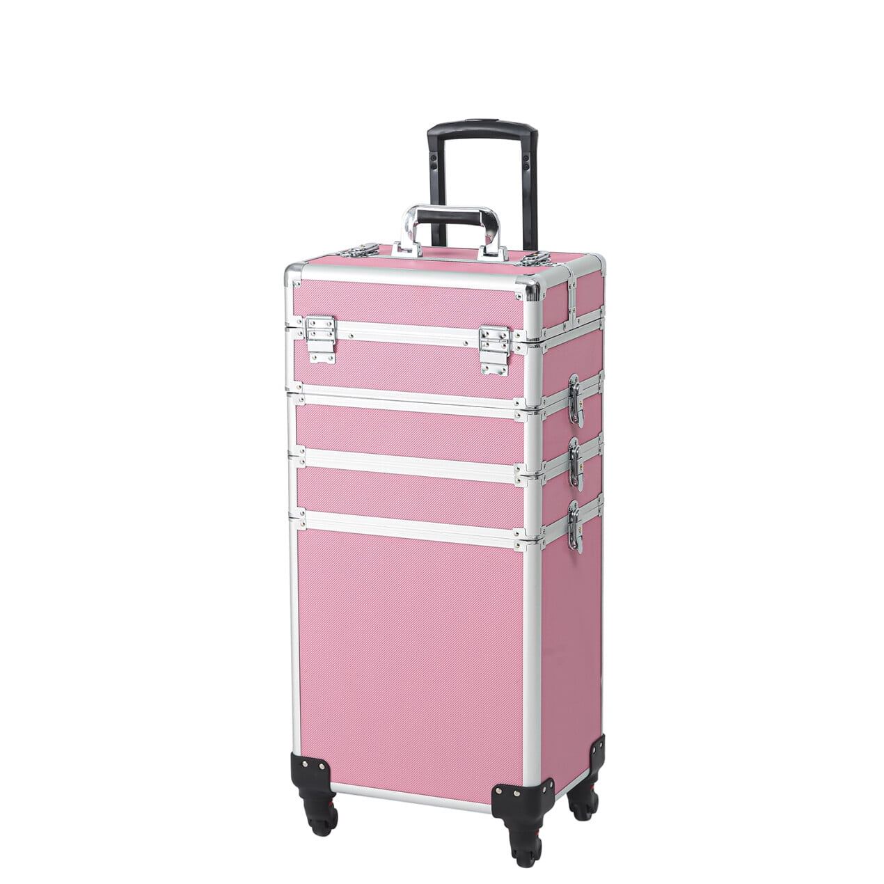 4 in 1 Makeup Rolling Train Case, Professional Cosmetic Trolley Cart ...