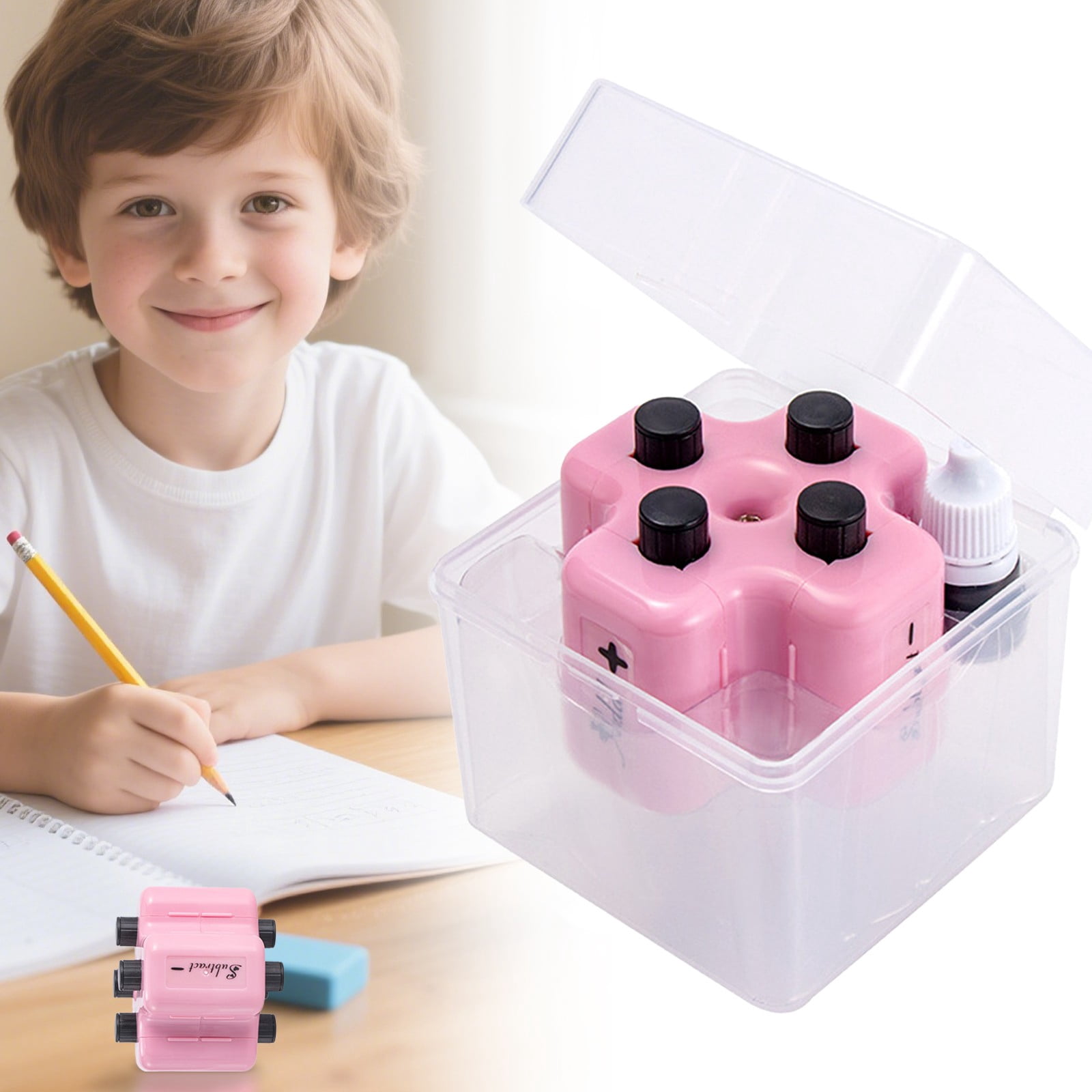 4 In 1 Math Roller Stamp, Math Stamp Roller, Randomized Addition ...