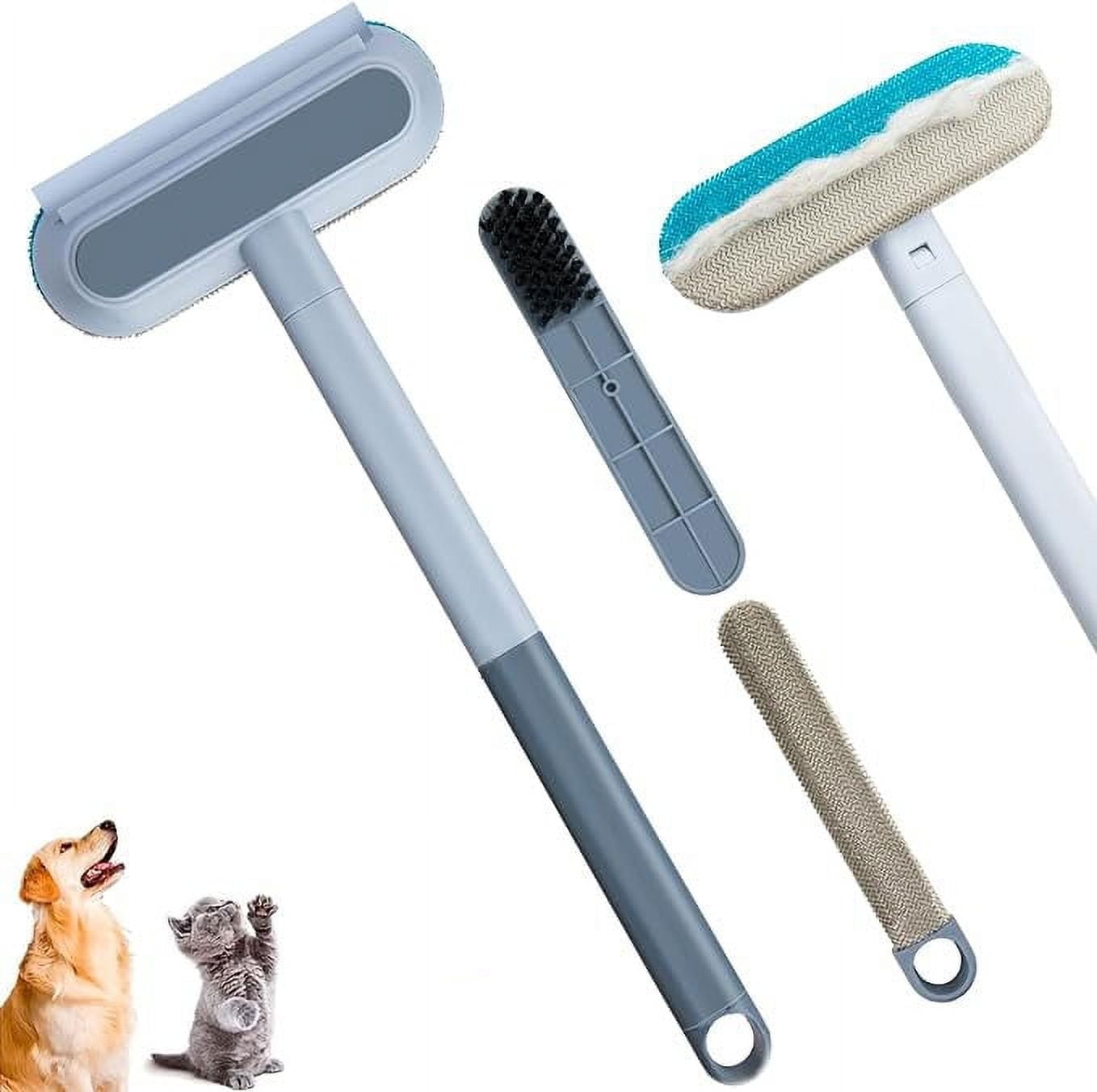 4 IN 1 Pet Hair Remover，Reusable Lint Remover Brush，Cat and Dog Hair ...