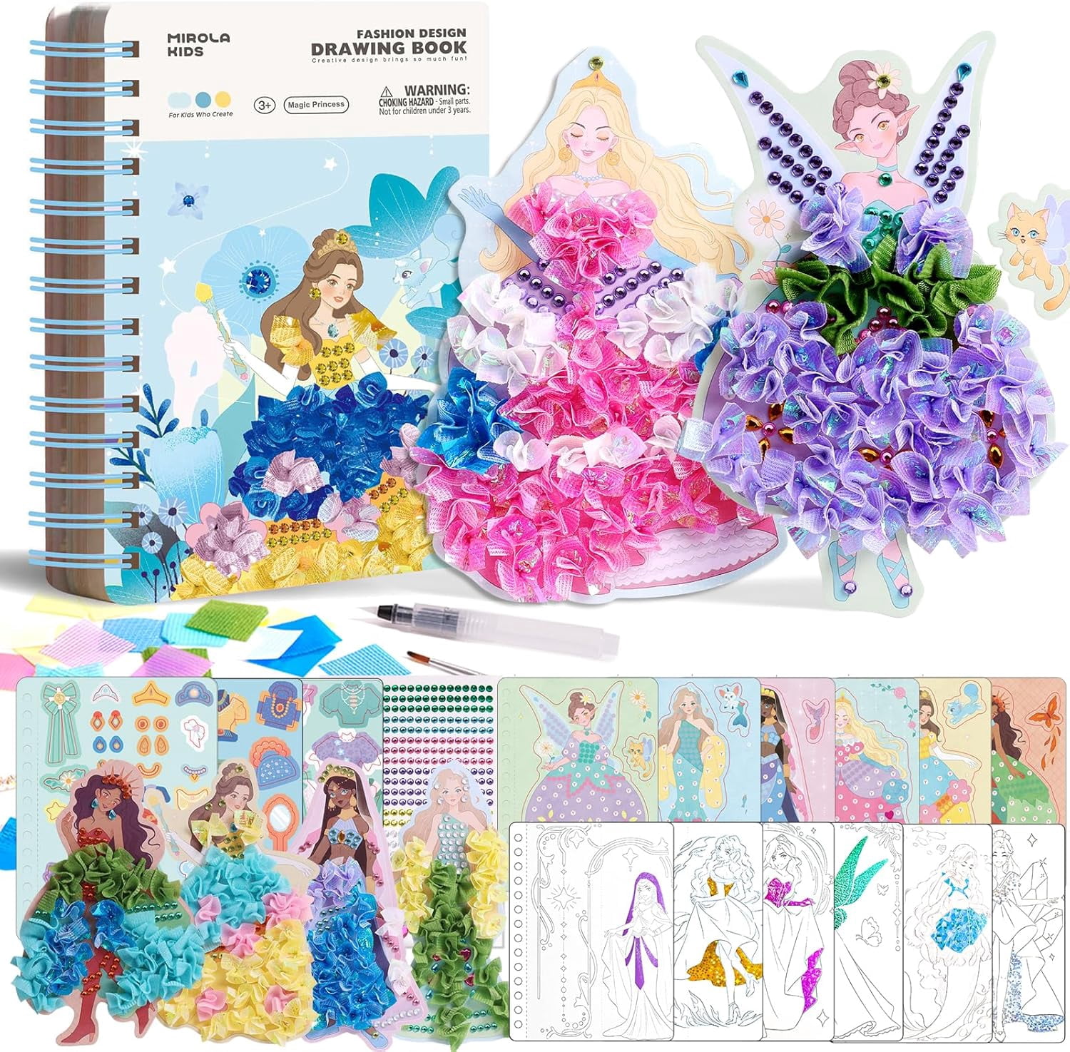 4 in 1 Poke Craft Kits for Girls, Magic Princess Crafts for Kids Ages 4 ...