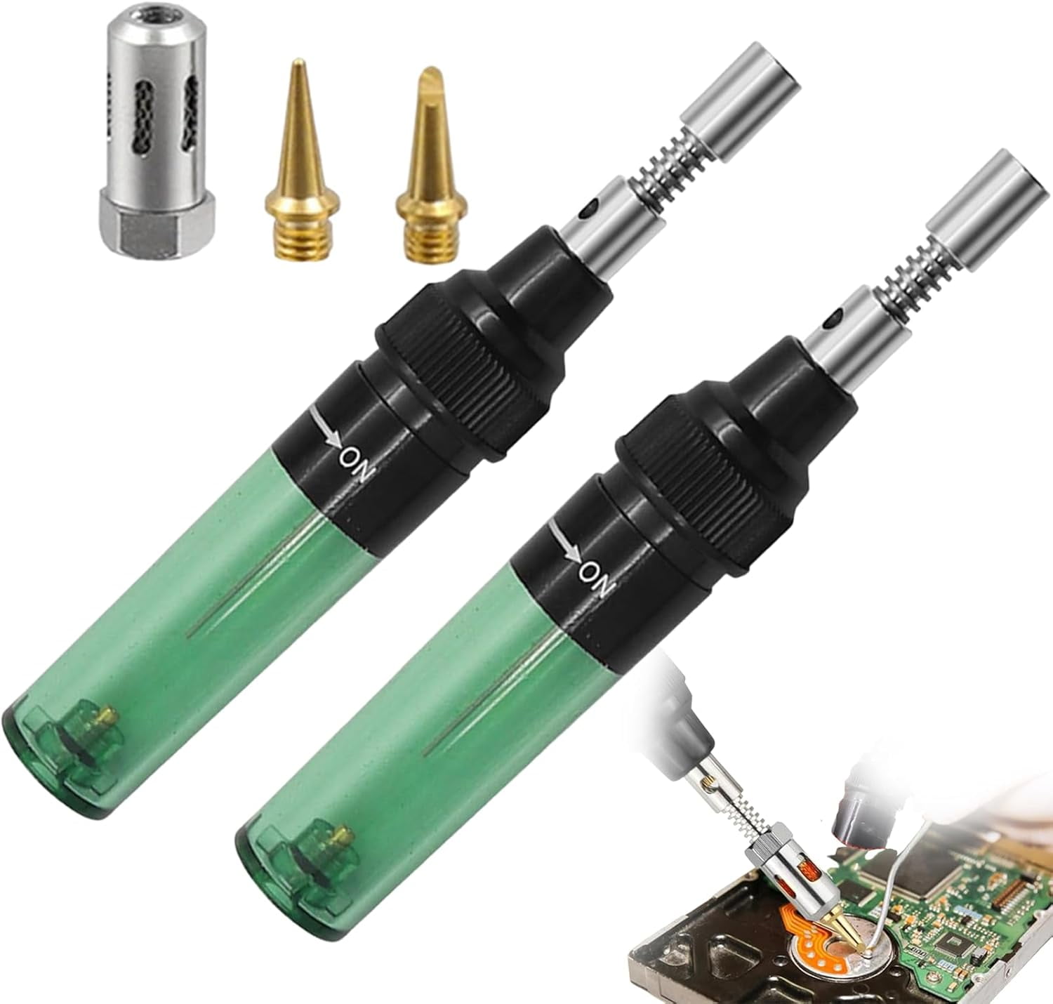 4 in 1 Portable Soldering Iron Kit, Cordless Adjustable Gas Welding ...