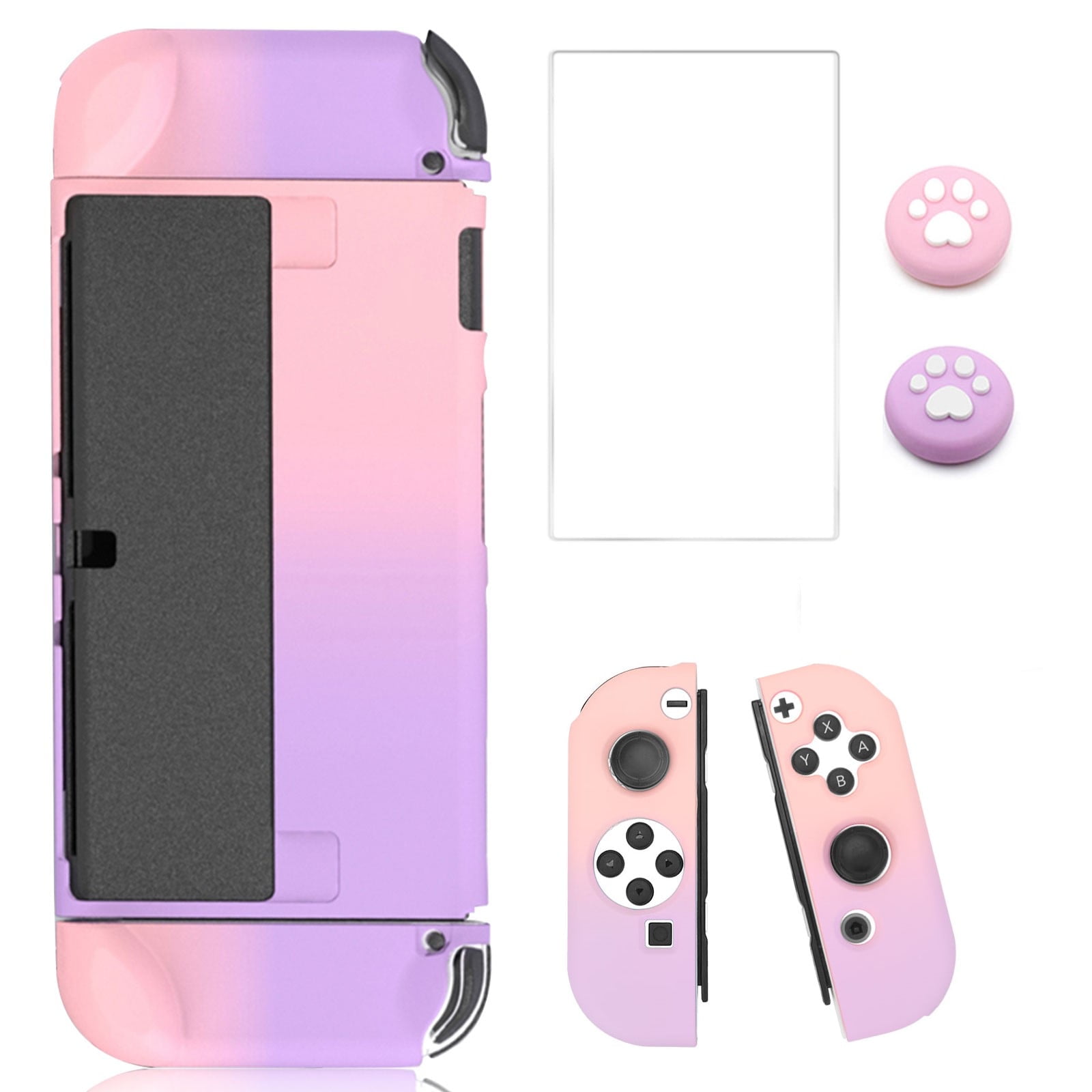 4 in 1 Protective Cover for Nintendo Switch OLED, Dockable Case for ...
