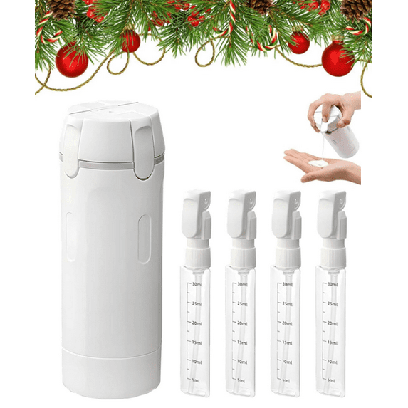4 in 1 Refillable Travel Dispenser Bottles, Portable Travel Toiletries ...