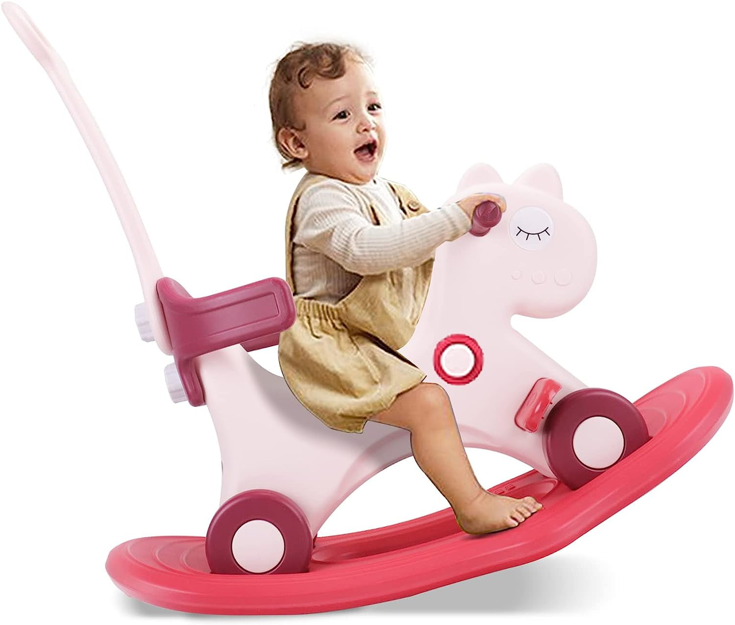 4 in 1 Rocking Horse for Toddlers 1-3 Years Old, Balance Bike Ride On ...