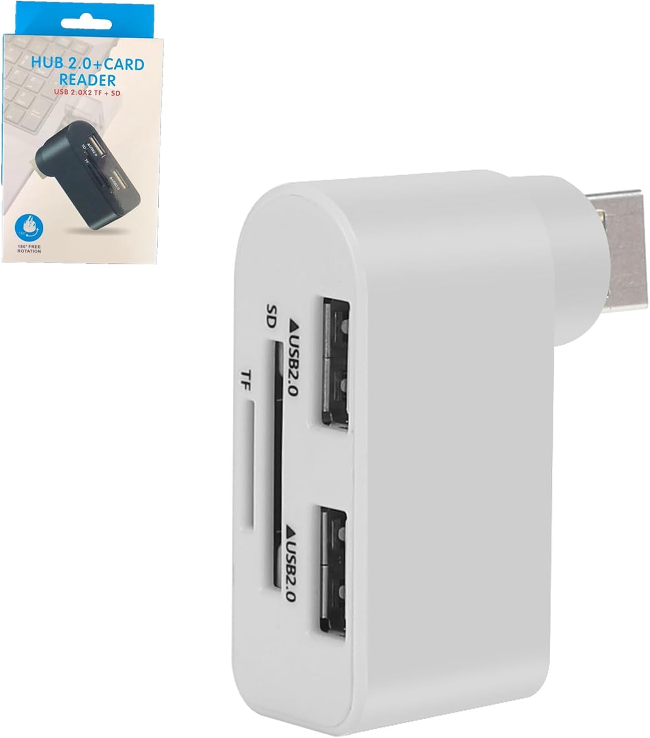 4 in 1 Rotatable USB Hub, 4 in 1 USB 2.0 Hub Docking Station, 1 Usb2.0 ...