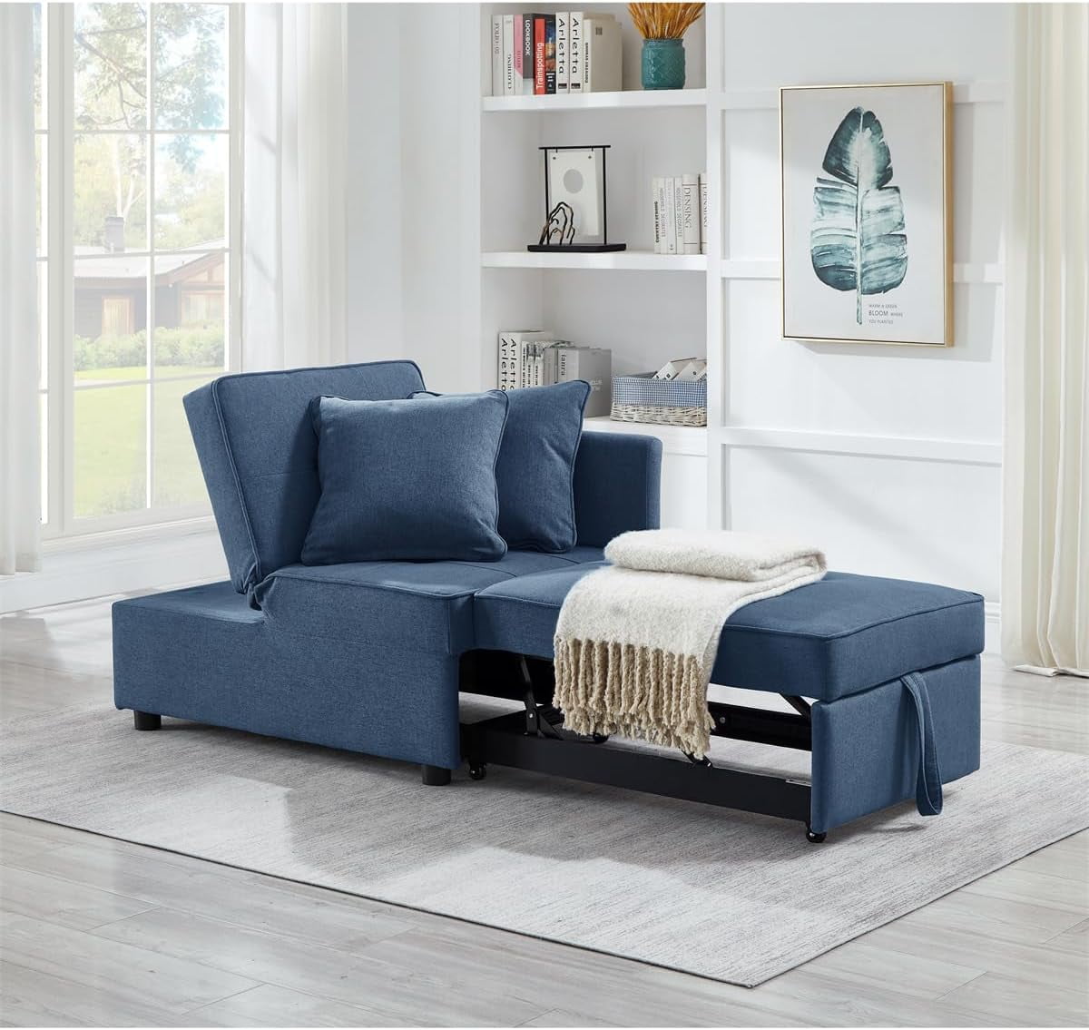 4 in 1 Single Convertible Chair Bed, Recliner Couch Sleeper Sofa Bed ...