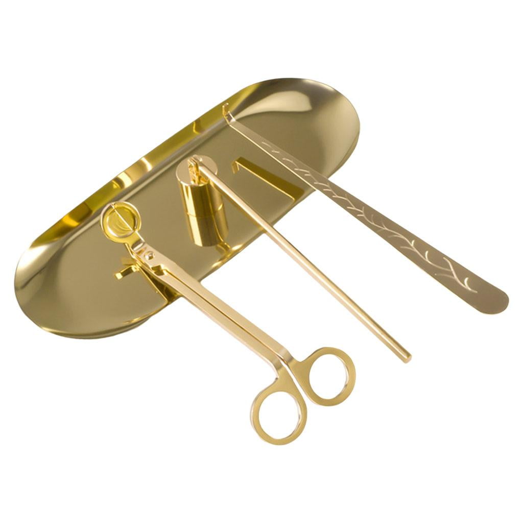 4 - 1 Stainless Steel Wick Snuffer Tool Candle , Gold - Walmart.com
