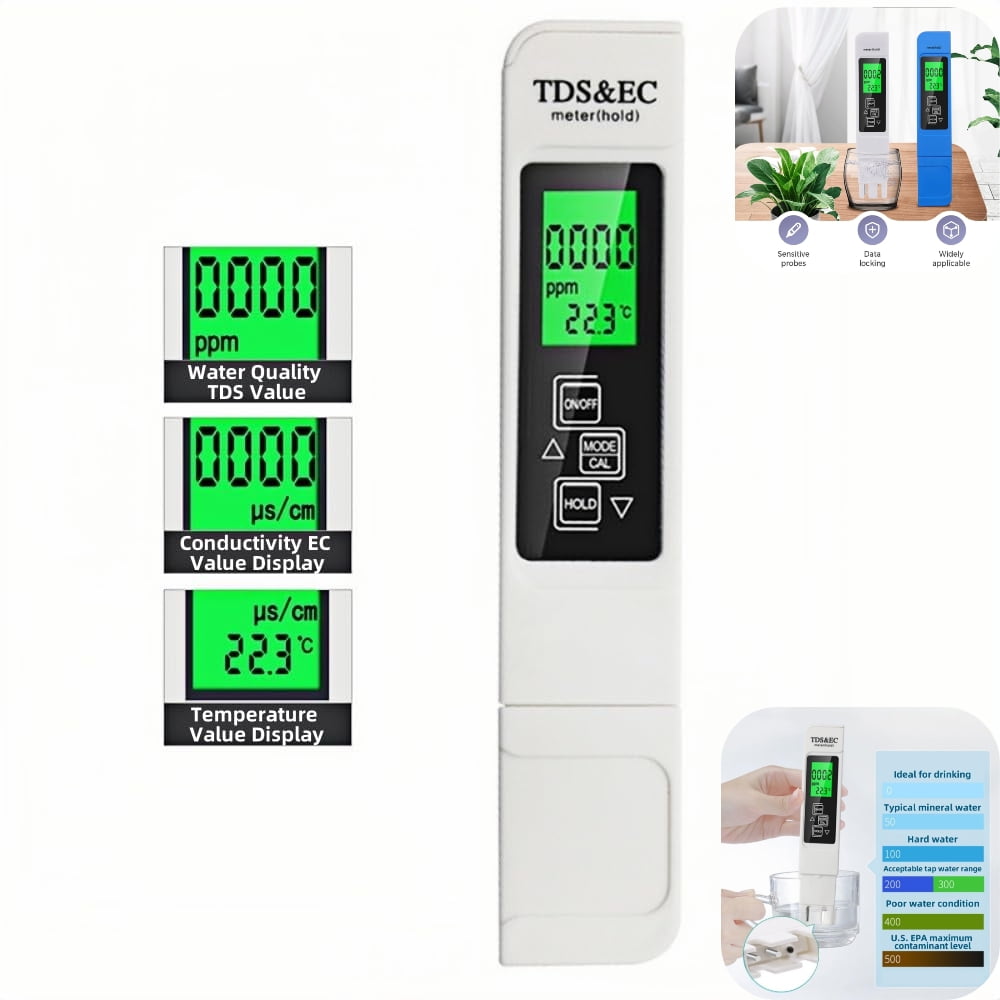4 in 1 TDS Meter Digital Water Tester for Drinking Water, All New 2025 ...