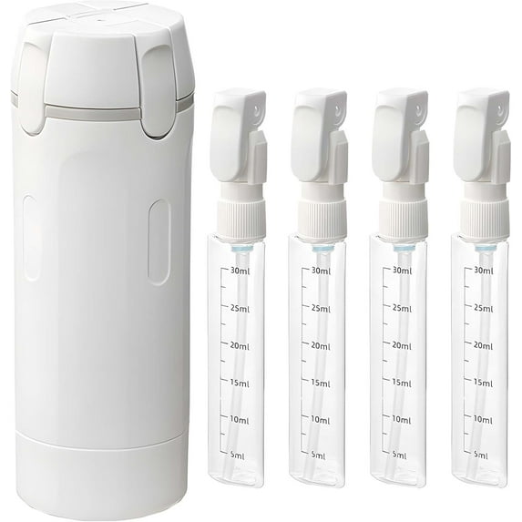 4 in 1 Travel Bottles for Toiletries - Refillable, Leak Proof, Portable ...