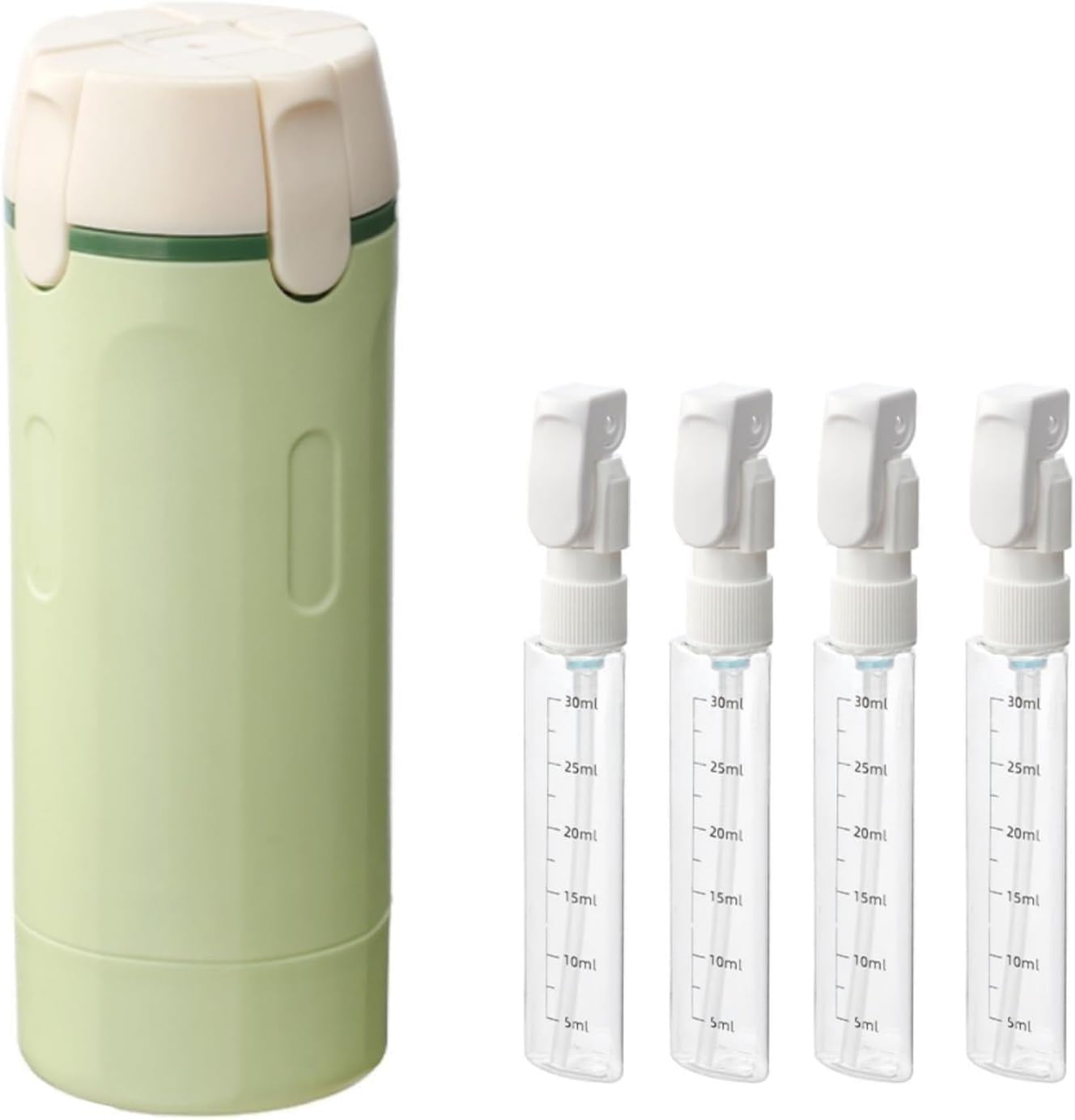 4 in 1 Travel Bottles for Toiletries - Refillable, Leak Proof, Portable ...