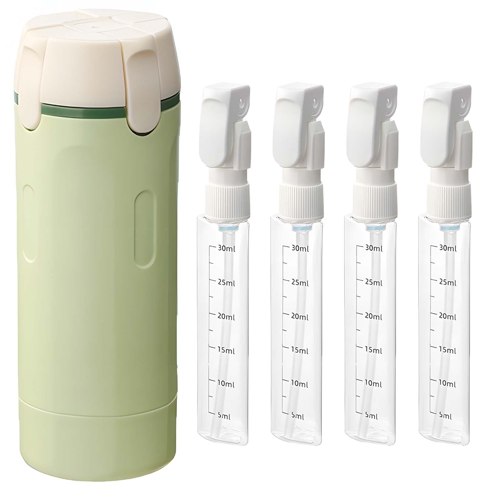 4 in 1 Travel Bottles for Toiletries - Refillable, Leak Proof, Portable ...