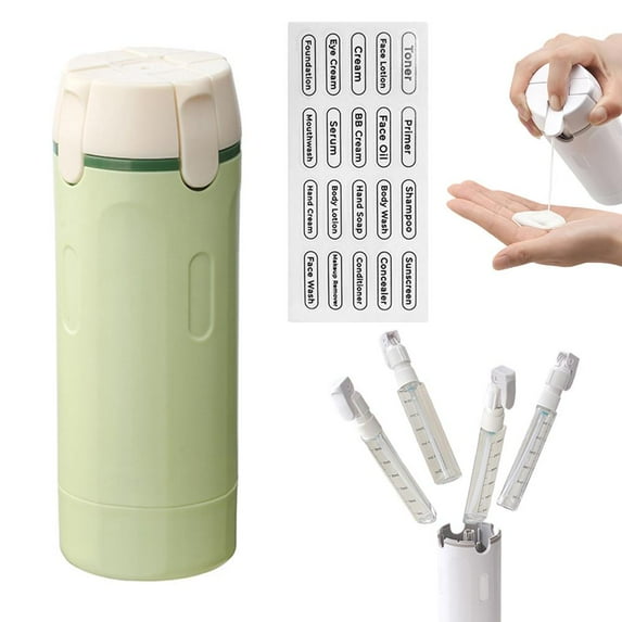 4 in 1 Travel Bottles for Toiletries,Refillable,Leak Proof,Portable ...