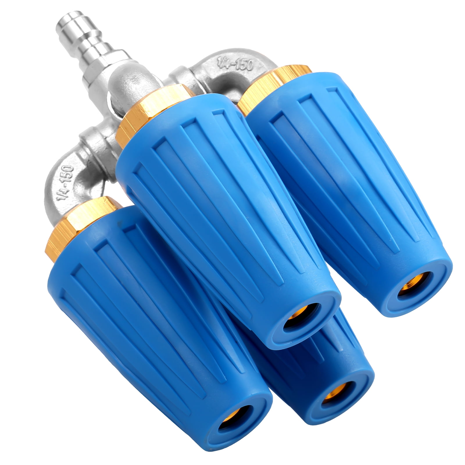 4 in 1 Turbine Nozzle Aluminum Alloy Pressure Washer Swivel Nozzle with ...